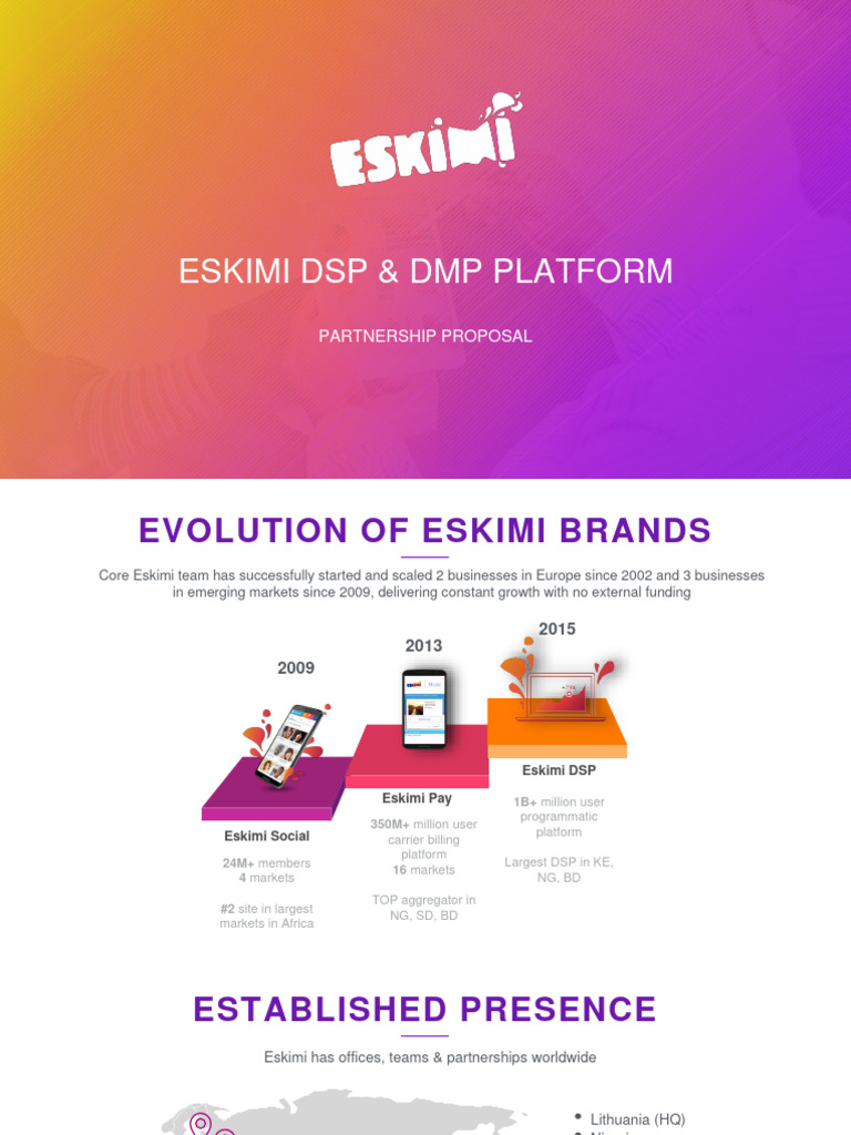 Eskimi DSP&DMP General Deck | PDF | Smartphone | Interactive Media