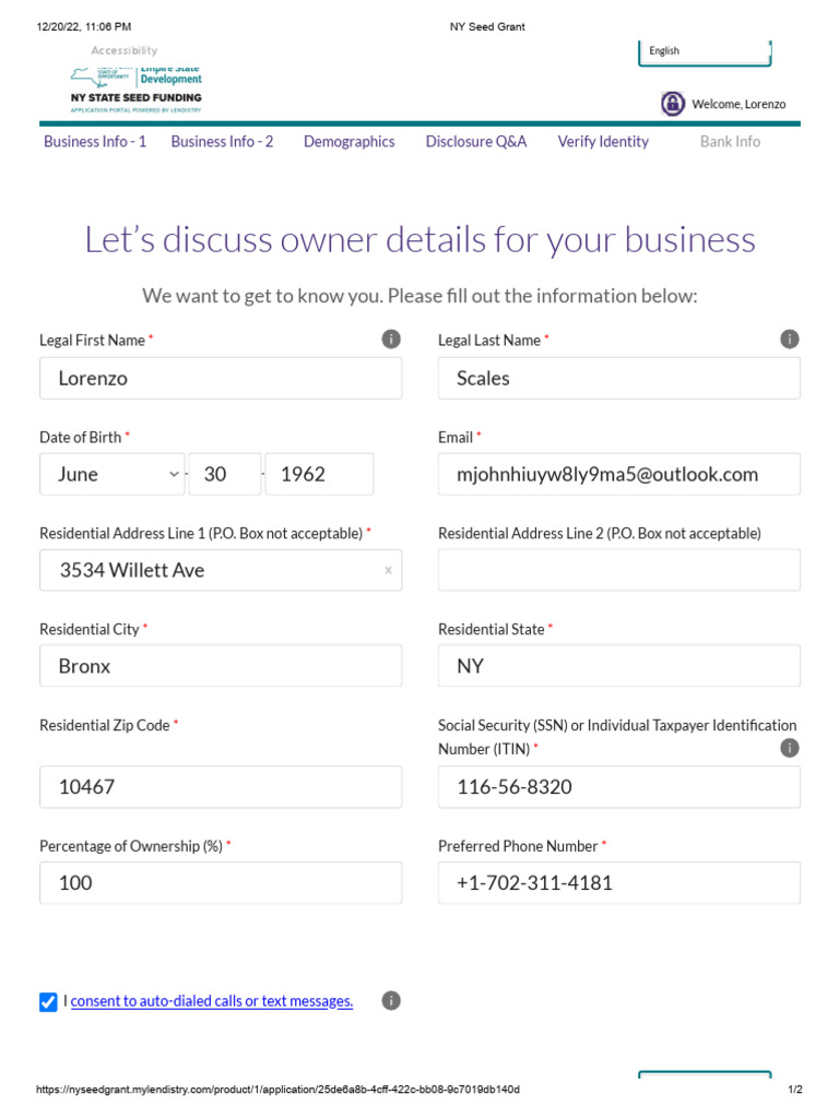 Let's Discuss Owner Details For Your Business: We Want To Get To Know ...