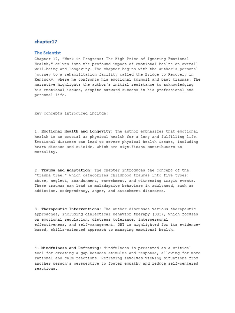 Chapter17 Summary of Outlive by Attia | PDF | Dialectical Behavior ...