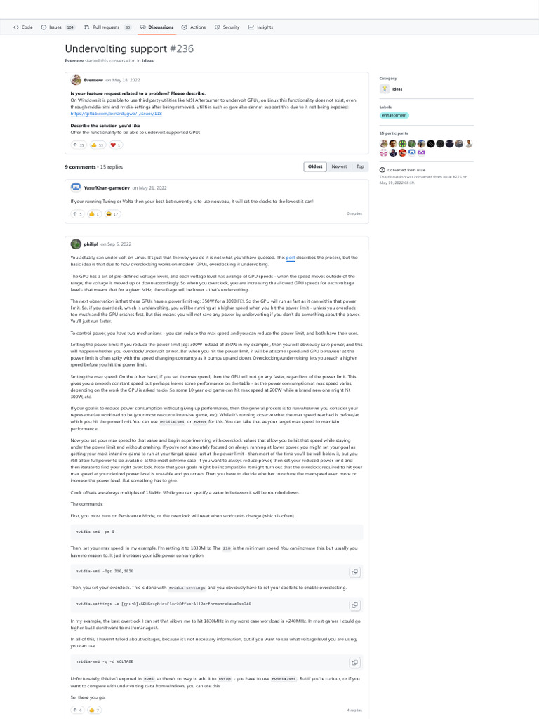 Undervolting (Overclocking) NVIDIA GitHub | PDF | Graphics Processing Unit | Computing