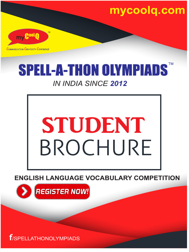 Spell A Thon Olympiads English Vocabulary Competition | PDF | Vocabulary | English Language