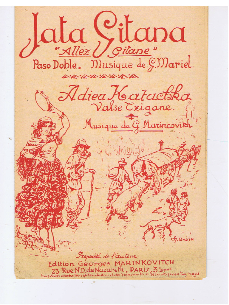 Jata Gitana (Allez Gitane) (Paso Doble) | PDF