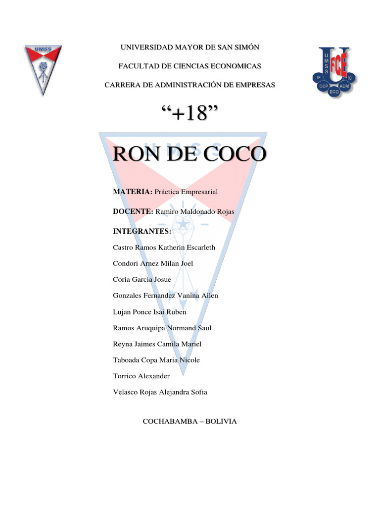 Ron de coco +18 Oficial-1 | Descargar gratis PDF | Marketing | Producto ...