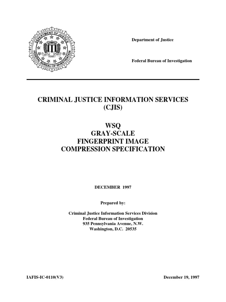 WSQ Fingerprint Image Compression Guide | PDF | Data Compression | Code
