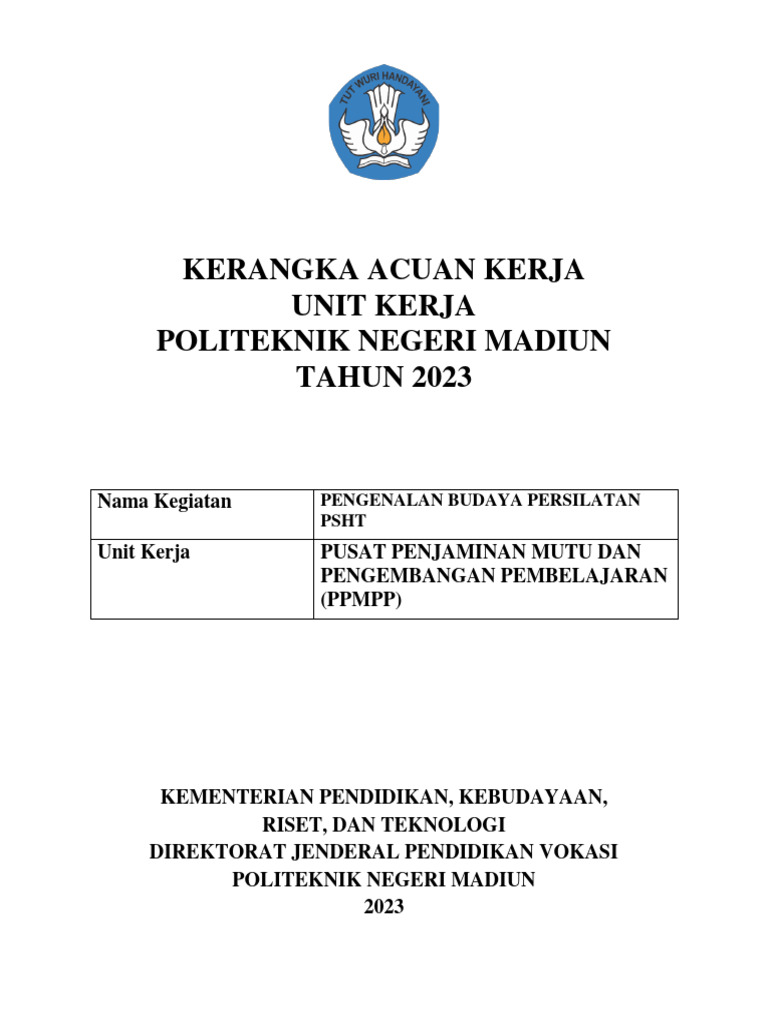 Pengenalan Budaya Persilatan PSHT 2023 | PDF