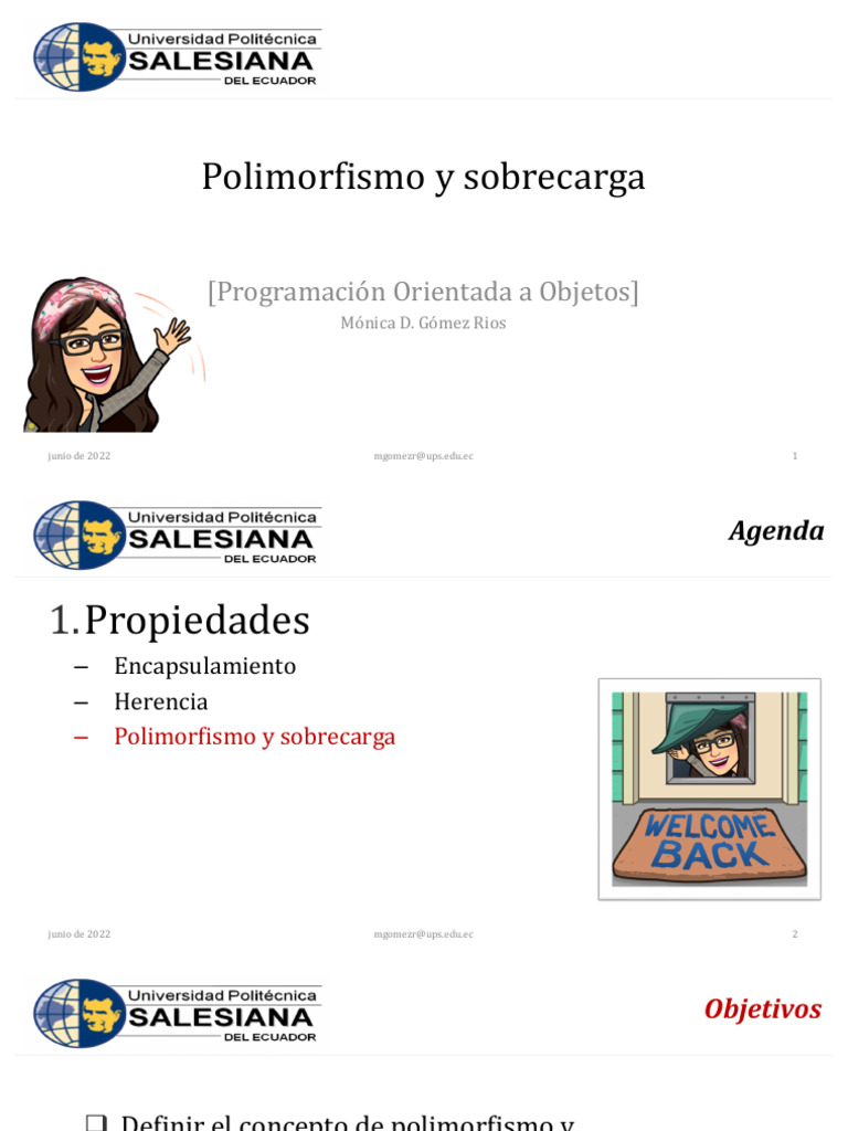 Polimorfismo y Sobrecarga | PDF | Herencia (Programación Orientada a ...