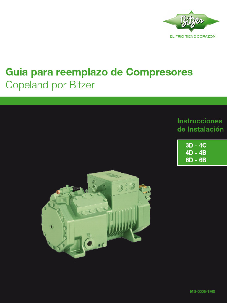 Conversion Guide Copeland-Bitzer Traducida | Descargar gratis PDF | Ingeniería mecánica ...