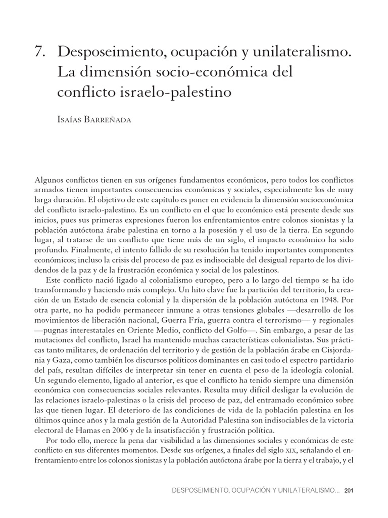 2012 Desposeimiento Ocupacion y Unilate | PDF | Territorios ocupados ...