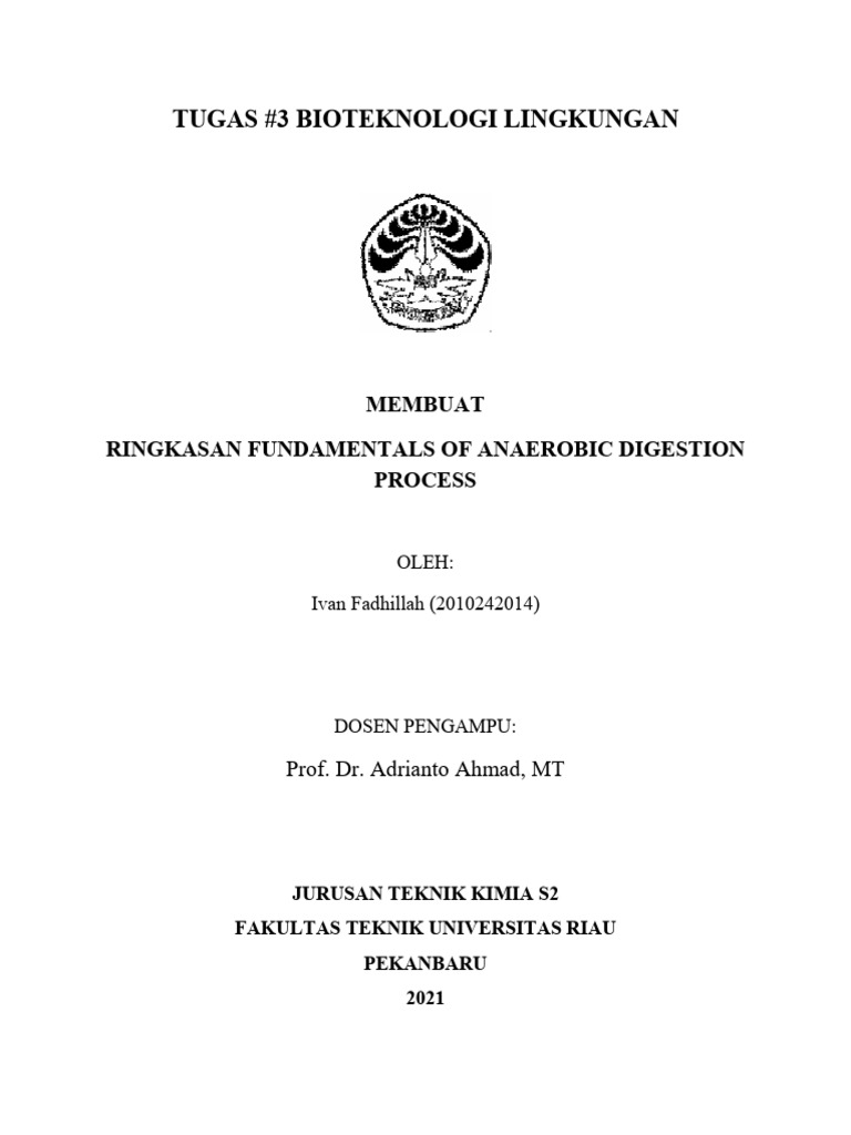 Bioteknologi Lingkungan & Proses Anaerobik | PDF | Sains & Matematika