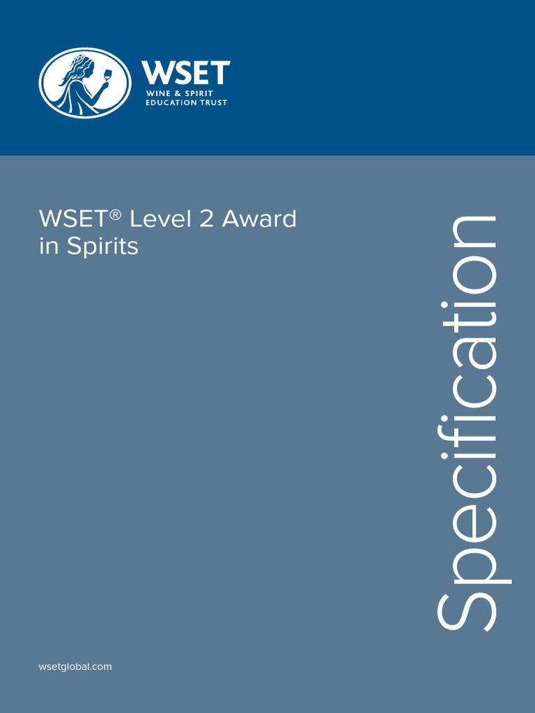 UK Spec - WSET Level 2 - Spirits | PDF | Whisky | Distilled Drinks