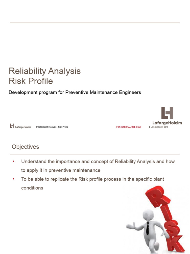 P04 Reliability Analysis - Risk Profile 2017-09-18 | PDF | Reliability ...