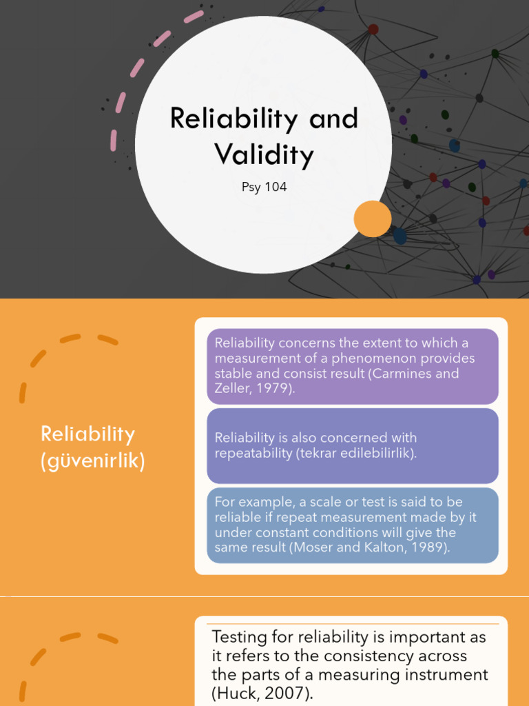 Week 6 - Reliability and Validity | PDF | Validity (Statistics) | Behavioural Sciences