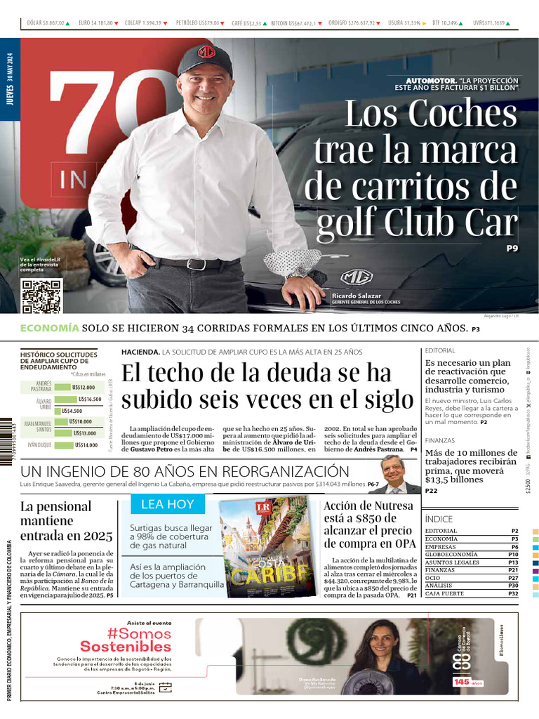 La Republica Lr 30 05 2024 Complete Pdf Toreo Colombia