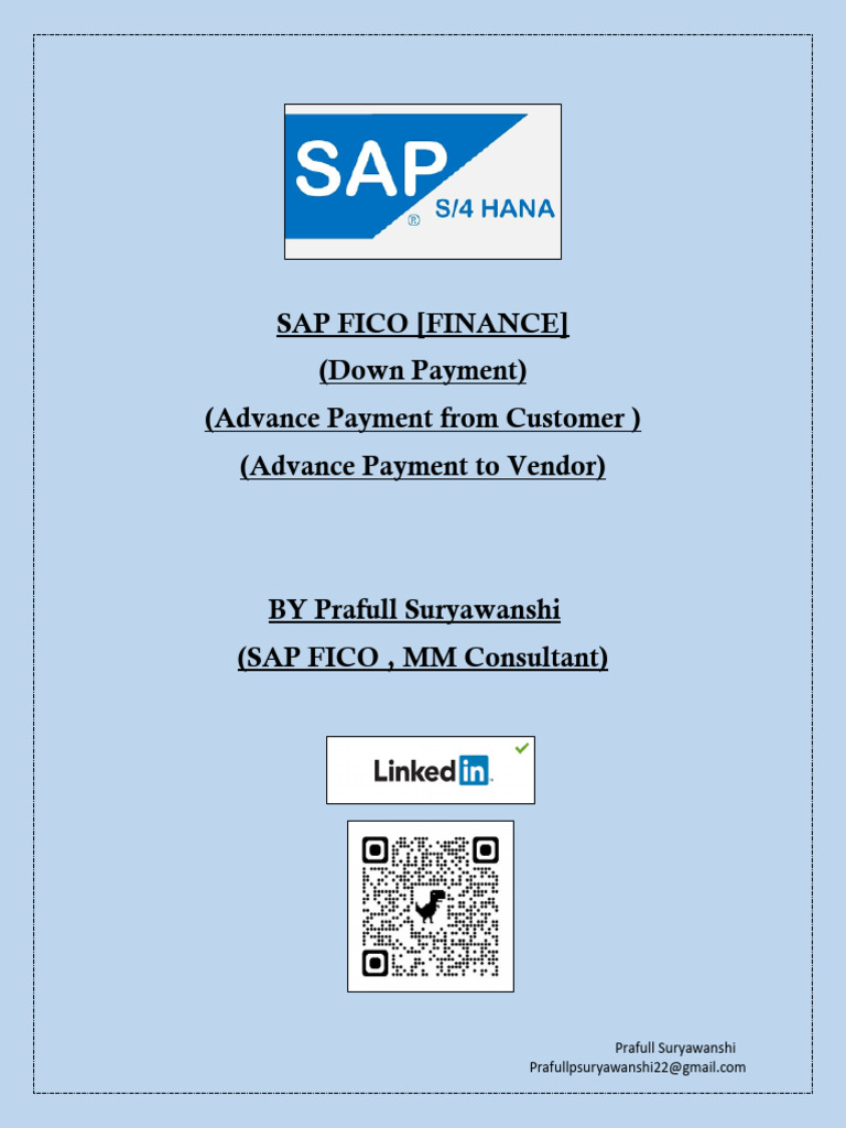 SAP Down Payment Process Overview | PDF | Accounts Payable | Invoice