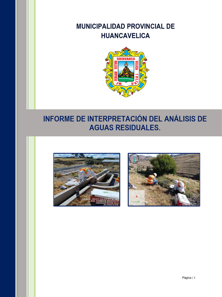 Informe de Interpretacion 2408 | PDF | Agua | Tratamiento de aguas residuales