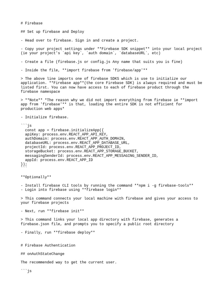 Firebase | PDF | No Sql | Software Engineering