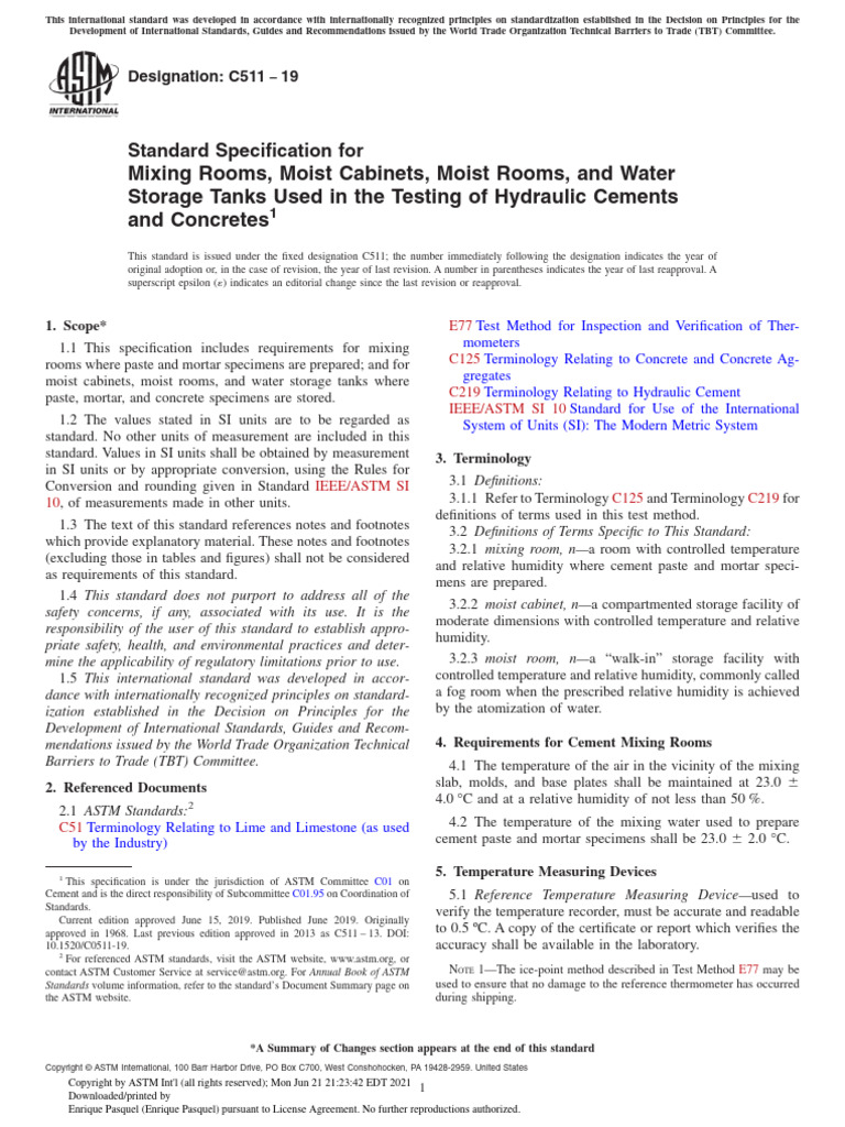 Mixing Rooms, Moist Cabinets, Moist Rooms, and Water Storage Tanks Used ...