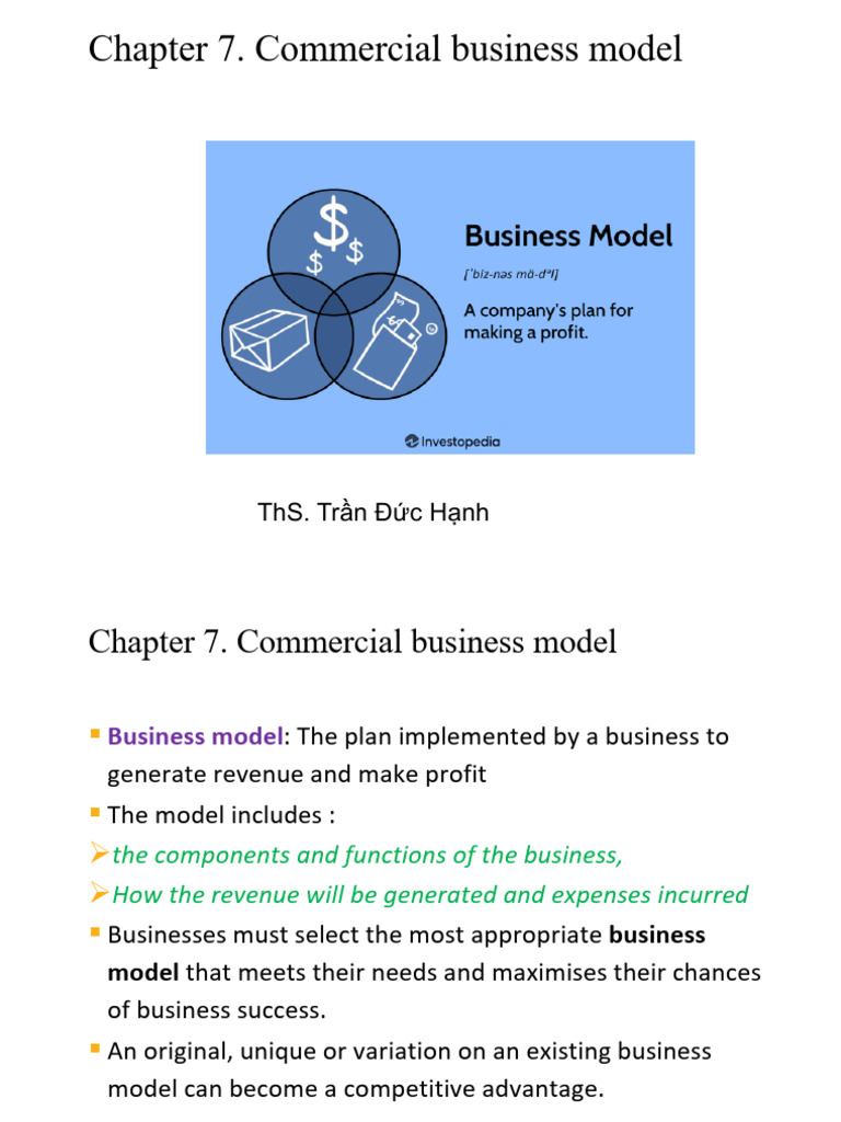 Chapter 7 Commercial business model | PDF | Retail | Electronic Business