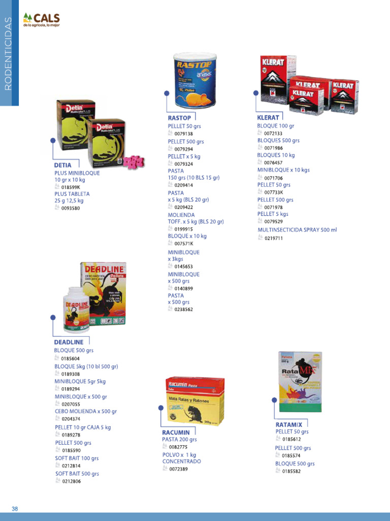 Rodenticidas y Repelentes | PDF