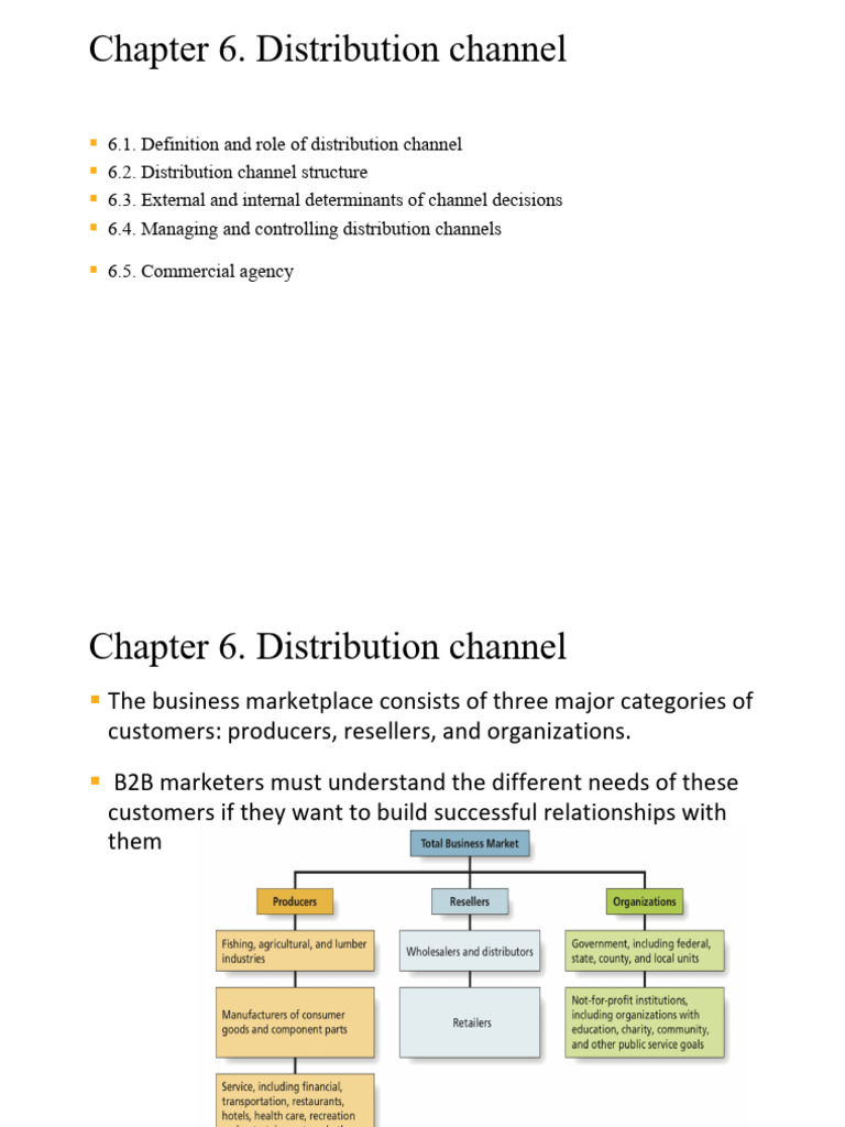 Chapter 6. Distribution Channel | PDF | Retail | Marketing