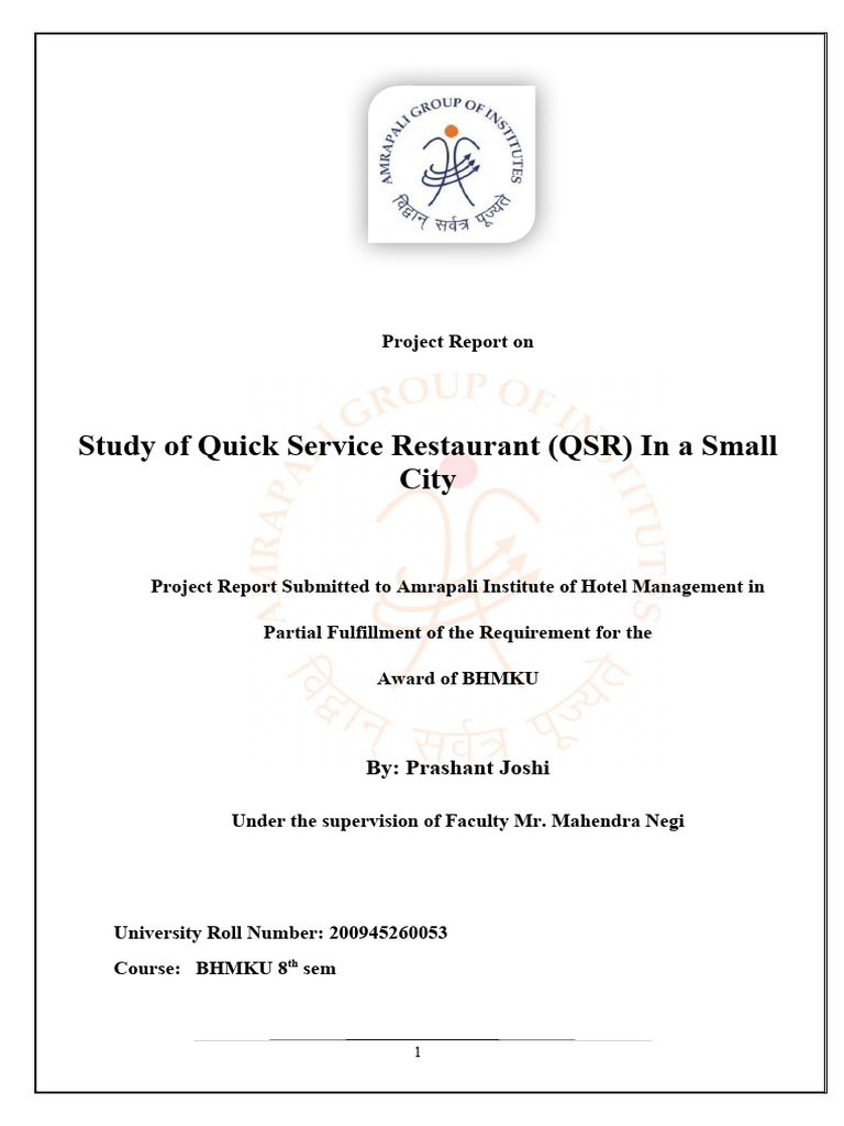 Prashant Joshi | PDF | Fast Food | Menu