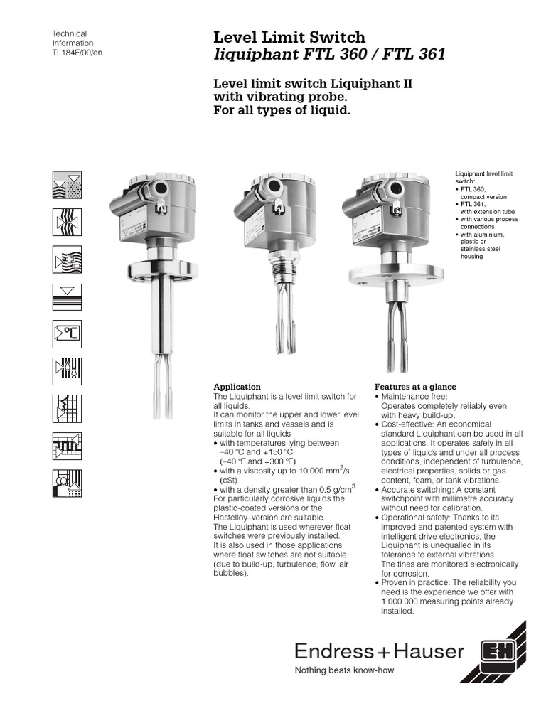 Manuel-Spec Level Switch | PDF | Pipe (Fluid Conveyance) | Liquids