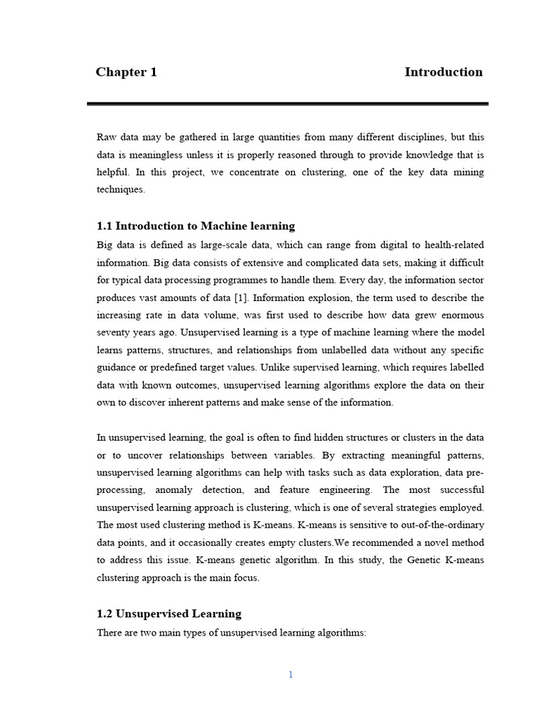 Chapter 1 Introduction | PDF | Cluster Analysis | Machine Learning