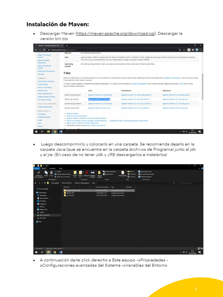 Instalación Maven Windows | PDF | Informática