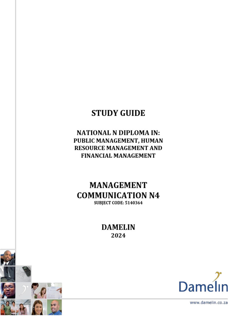 Management Communication N4 Study Guide | PDF | Communication ...