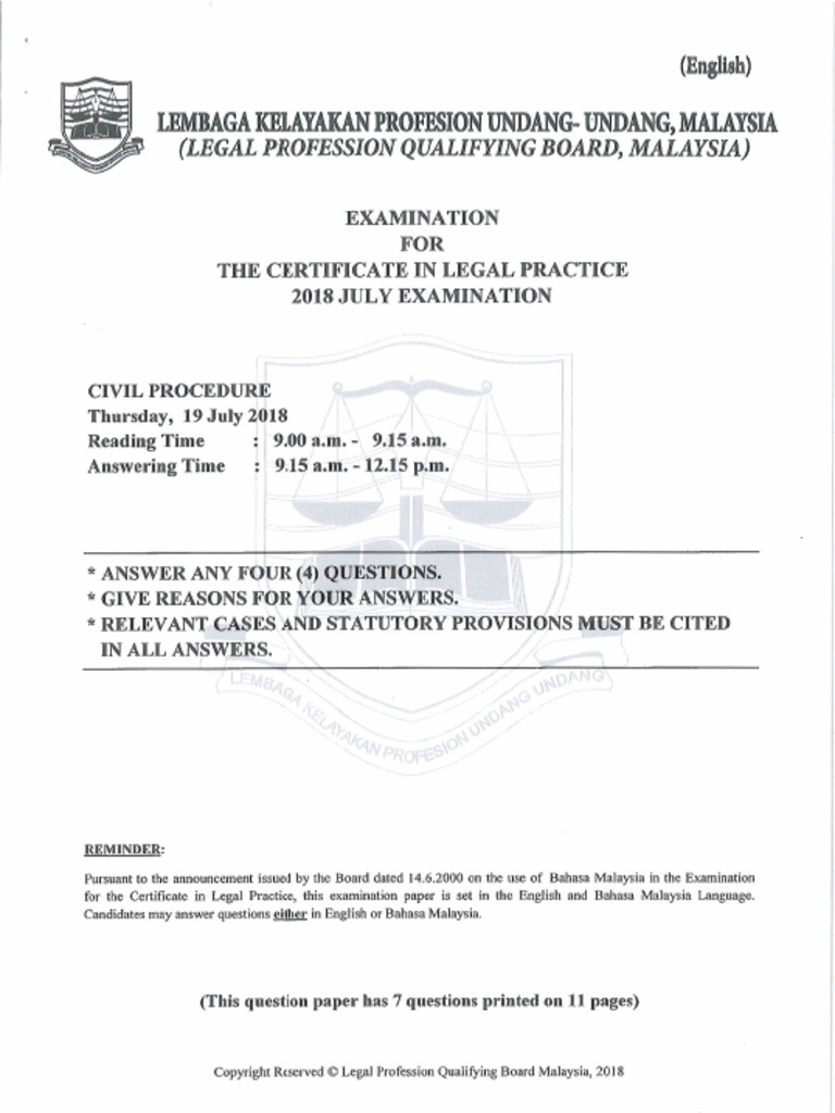 Civil-Procedure 2018 | PDF