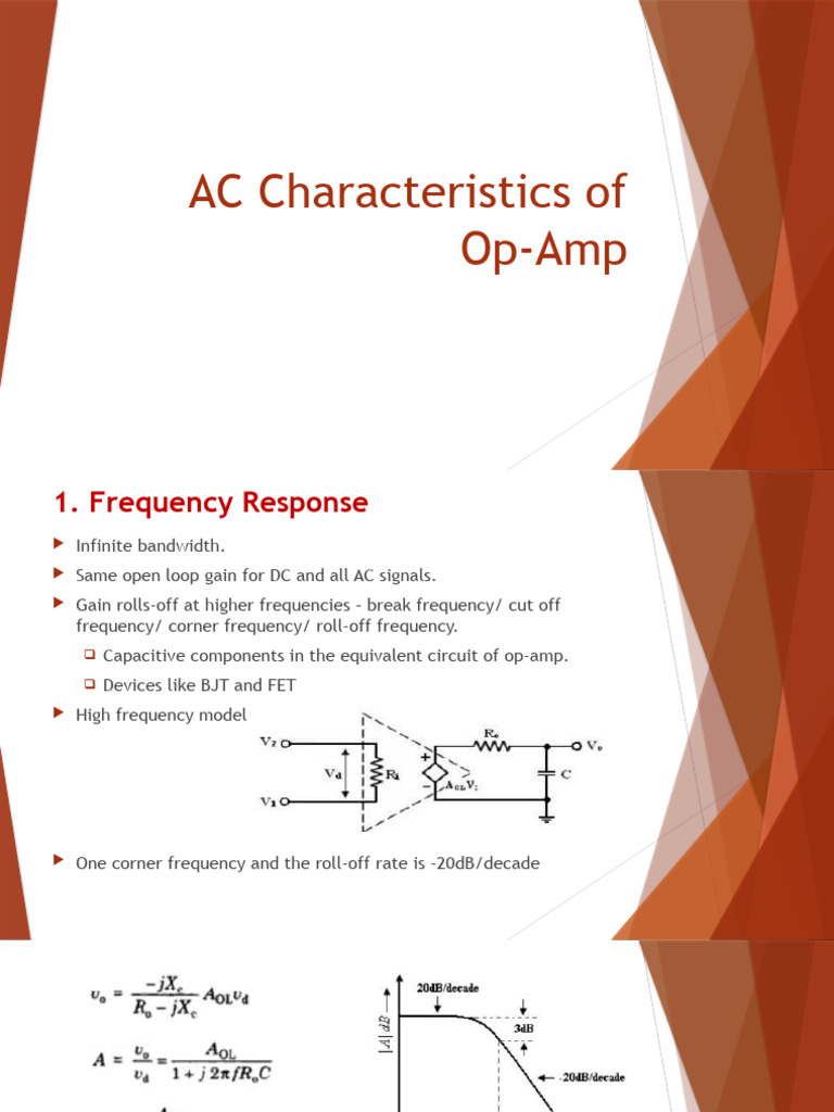AC Characteristics of Op-Amp (1) | PDF
