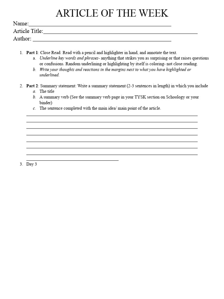 AOW Template | PDF | Language Arts & Discipline