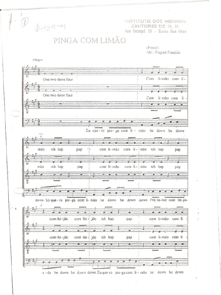 Pinga Com Limão | PDF