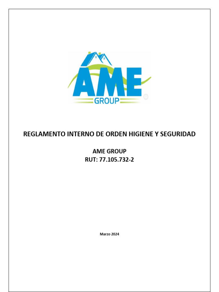 Reglamento Ame Group | PDF | Derecho laboral | Tiempo de trabajo