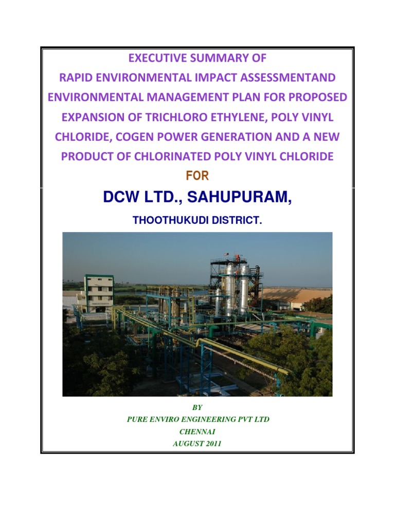 DCW Ltd. - Executive Summary - Projects Expansion - 2011 (English) | PDF | Groundwater ...