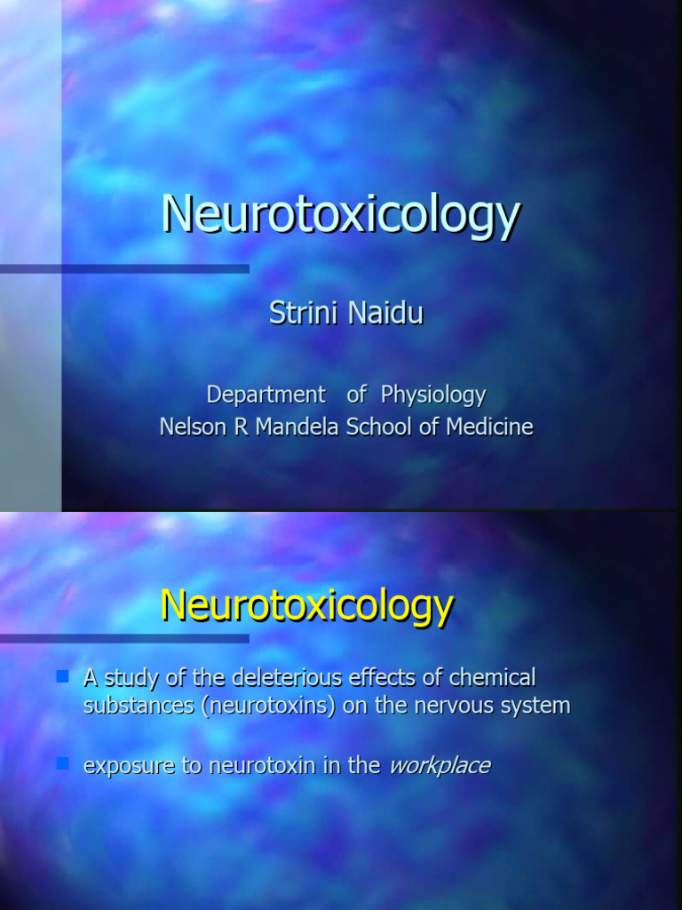 Neuro Toxicology 1 | PDF | Peripheral Neuropathy | Nitrous Oxide