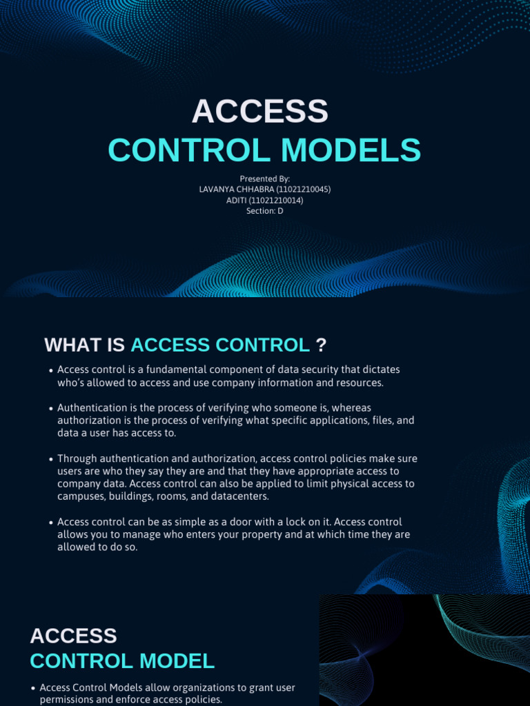 Access Control Model2 | PDF | User (Computing) | Computer Access Control