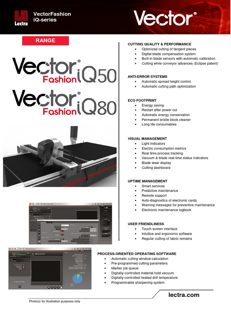 Lectra Technical Datasheet Vectorfashion Iq Series en | PDF | Energy Conservation | Computing