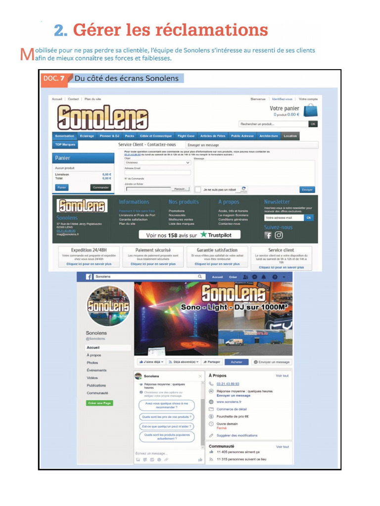 TS 25 Traiter les retours et les réclamations (1) | PDF