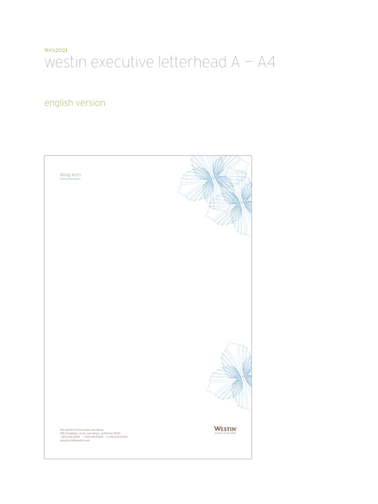 Executive Letterhead Guide | PDF | Business | Technology & Engineering