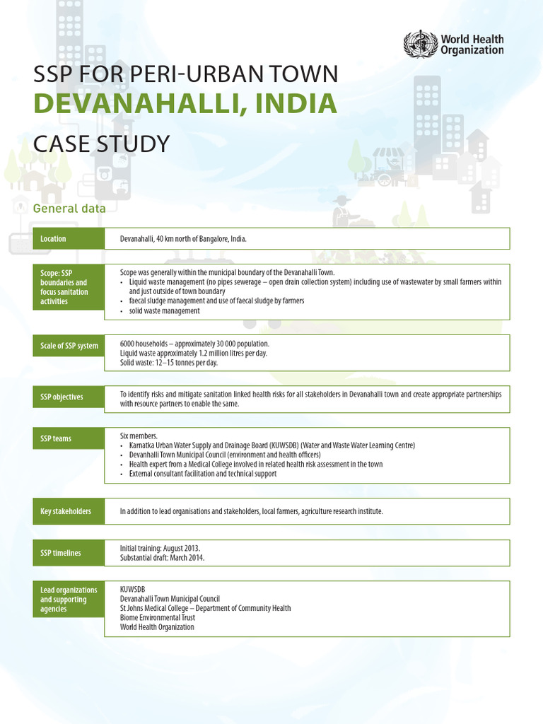 SSP Case Study India Devnh | PDF | Sanitation | Sewage Treatment