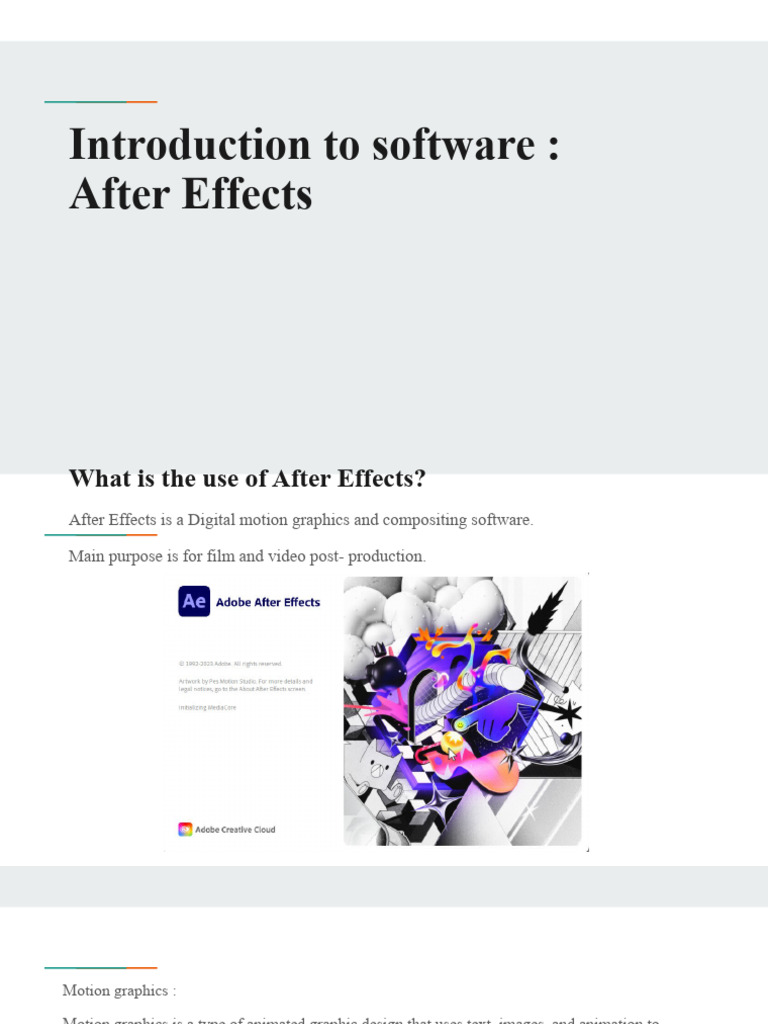 Intro To After Effects | PDF | Computers