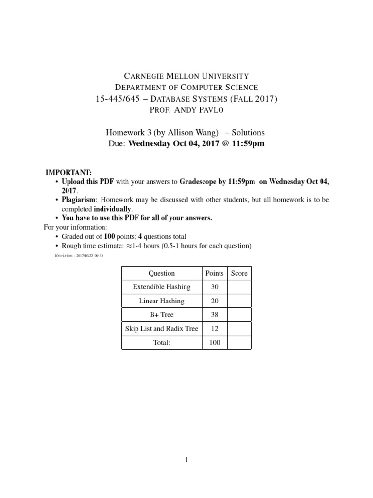 hw3 Sols | PDF | Algorithms | Computer Data