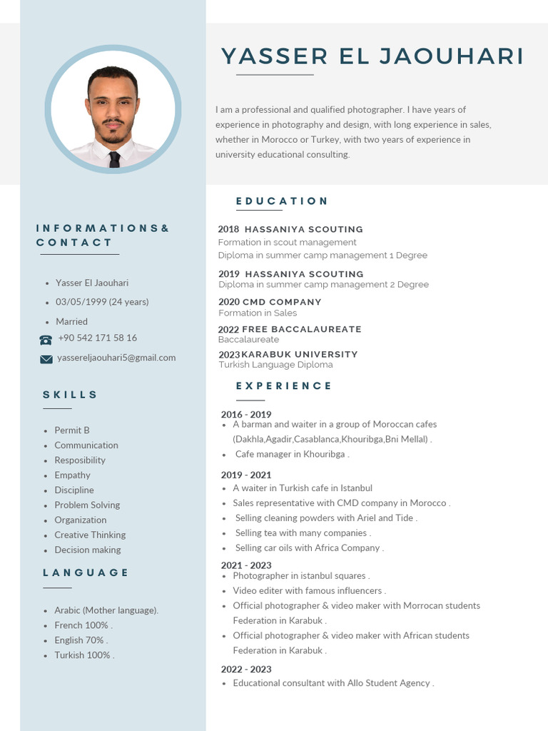 YASSER EL JAOUHARI CV | PDF