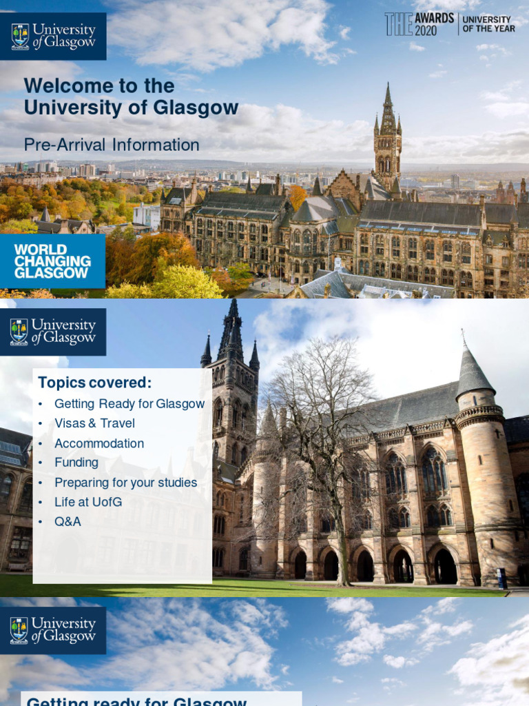 Pre-Arrival Guide for UofG Students | PDF | Public Services | Social ...