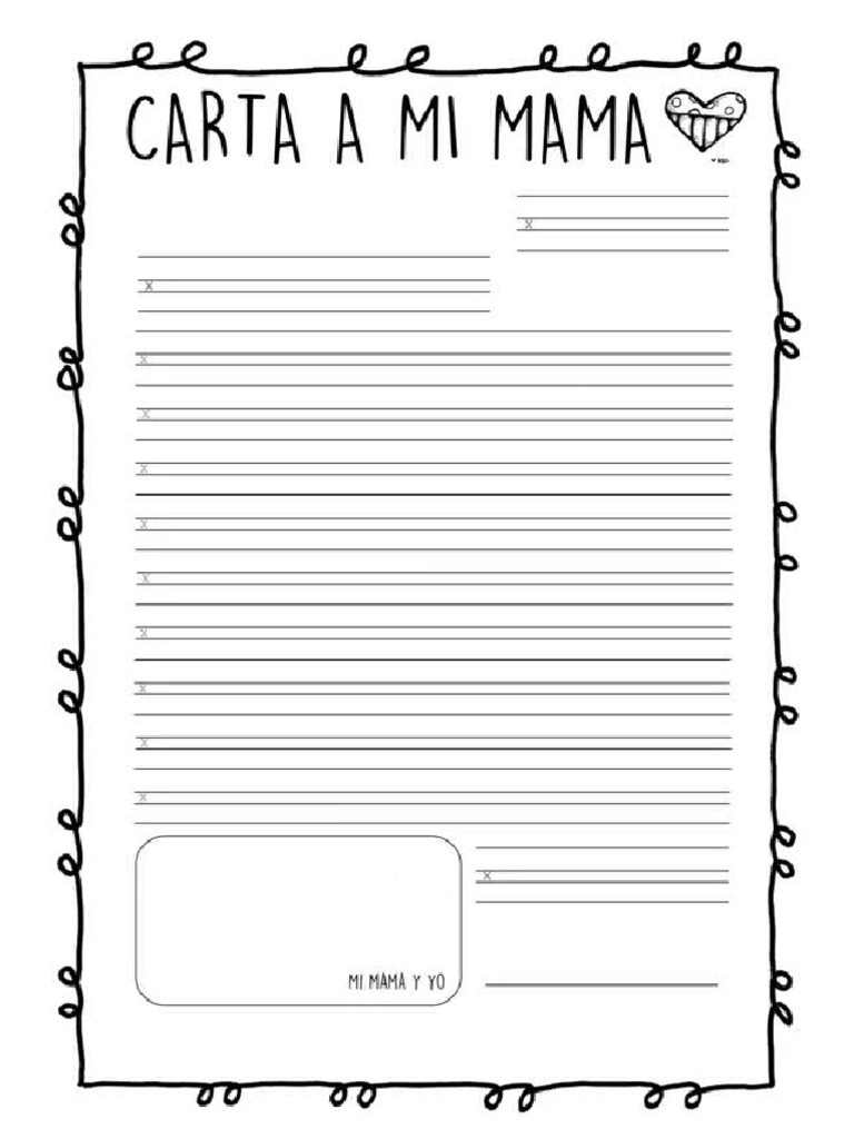 Carta Para Mamá Pdf
