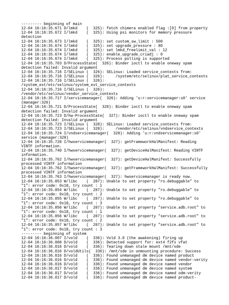 Android System Log Analysis | PDF | Computer Engineering | Computer Data