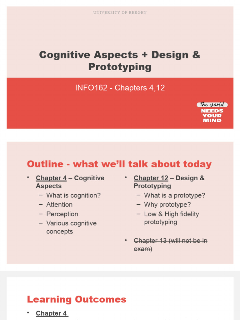 Week6 - Cognitive Foundations, Design & Prototyping - Final | PDF ...