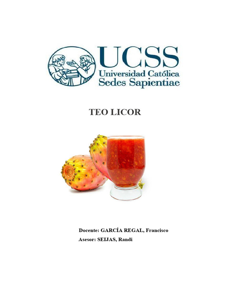 Licor de Tuna | PDF | Producto (Negocio) | Marketing