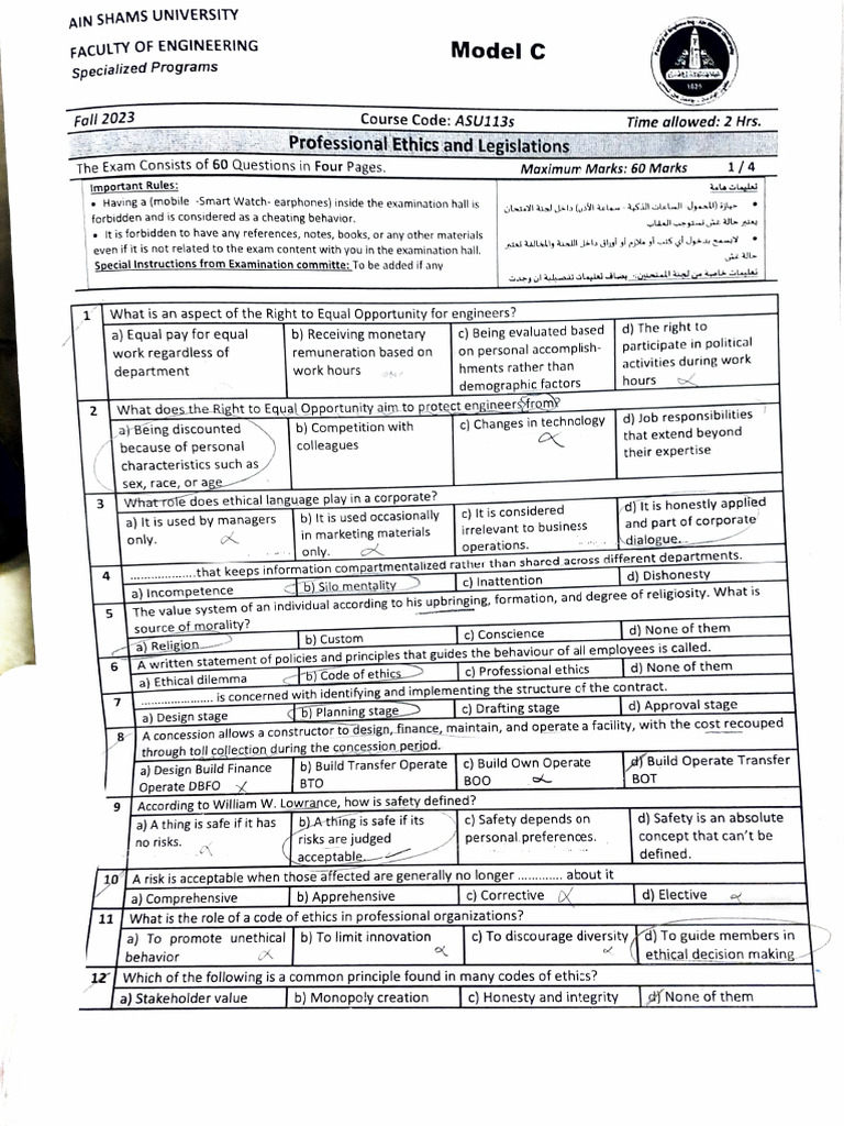 Final ethics fall 23 | Download Free PDF | Bribery | Morality